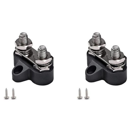 2X Bornier Goujons M8 48V Bloc de Jonction Bus Bar Double Heavy Duty ...