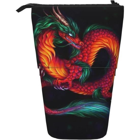 Trousse À Crayons Télescopique Avec Imprimé Dragon Chinois - Pour ...
