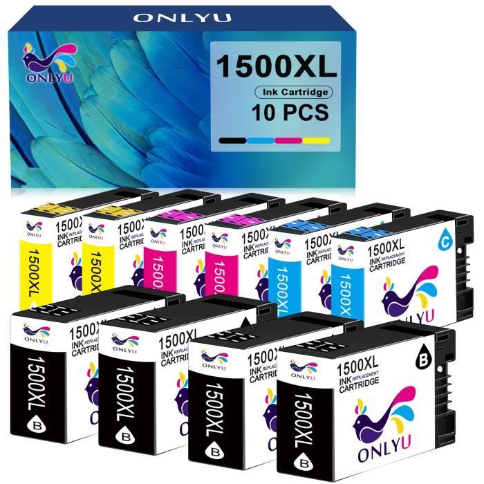 ONLYU Pack 10 cartouches compatibles Canon PGI-1500XL Canon MAXIFY ...