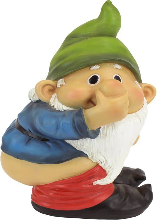 Design Toscano QM2432400 Garden Gnome Statue - Stinky Jardin Gnome ...