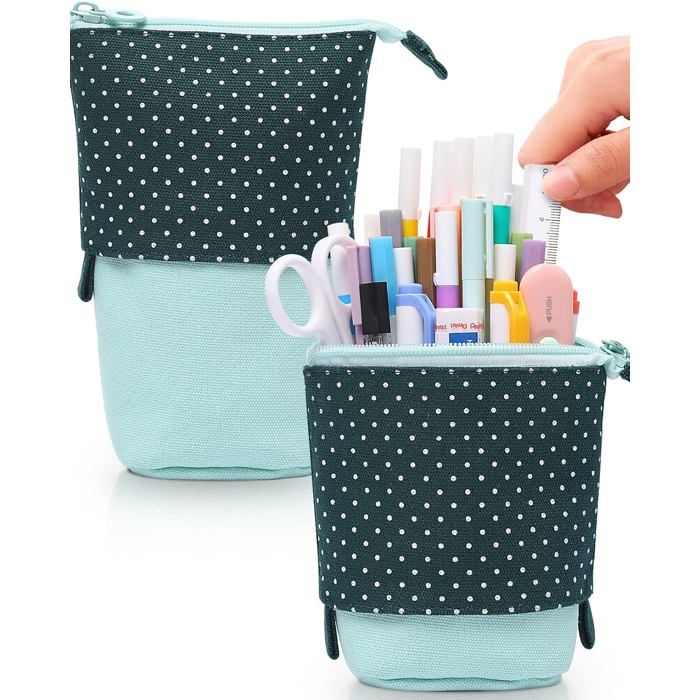 Standing Pencil Case, Cute Stand up Pencil Pouch, Telescopic Pen Pouch ...