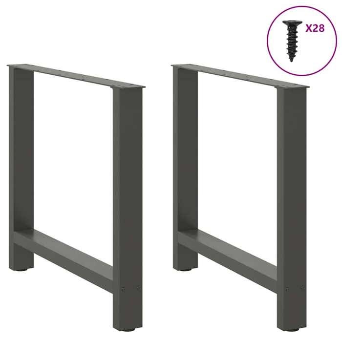 Support de table-Pieds de table - VENTE-FLASH - à manger Anthracite 2 ...