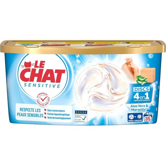Capsules Sensitive - Le Chat - 4en1 - Savon de Marseille & Aloe Vera ...