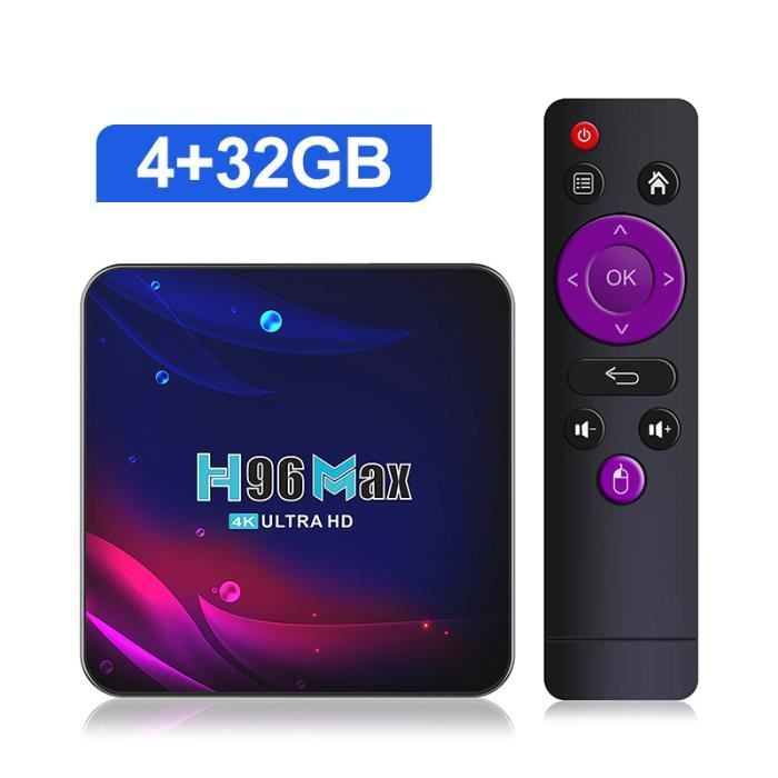 EU Plug - H96Maxv11 4G 32G - Boîtier Smart TV Android 11 H96Max V11, RK3318, 4 go-64 go, 4K-2.4 ...