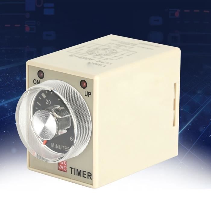 Relais Temporisé 220Vac 60 Minutes Power On Delay Timer Time Relay Ah3 ...
