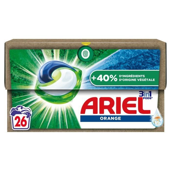 LOT DE 2 - ARIEL - Lessive Capsules 3en1 Pods Orange - boite de 26 ...