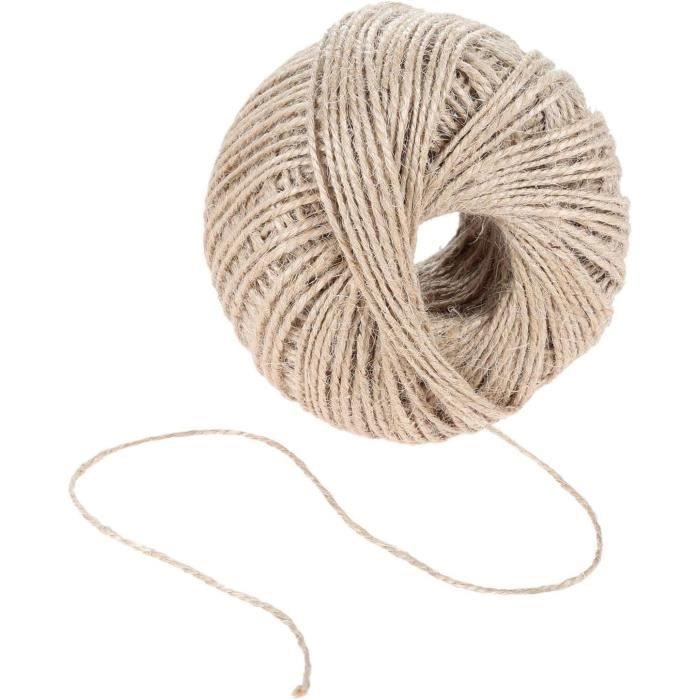 Zkenshan-Ficelle Jute Natural Jute Corde Type Twine Rouleaux De Chanvre ...