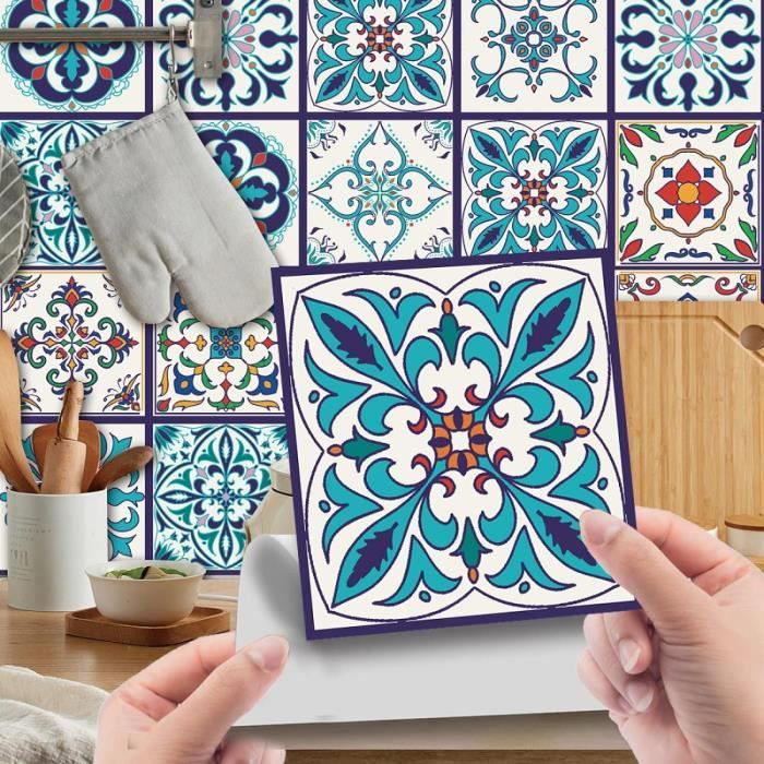 Carrelage Adhésif 10X10 À Motifs Credence Adhesive Pour Cuisine Brique ...