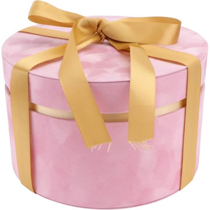 Boîte Cadeau Ronde Avec Couvercle Conteneur Cadeau Avec Couvercle ...