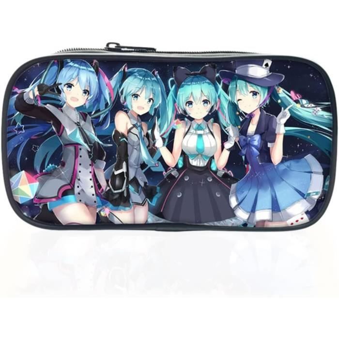 Sac À Crayons Dessin Animé, Miku Trousse Scolaire Grande Capacité Boîte ...