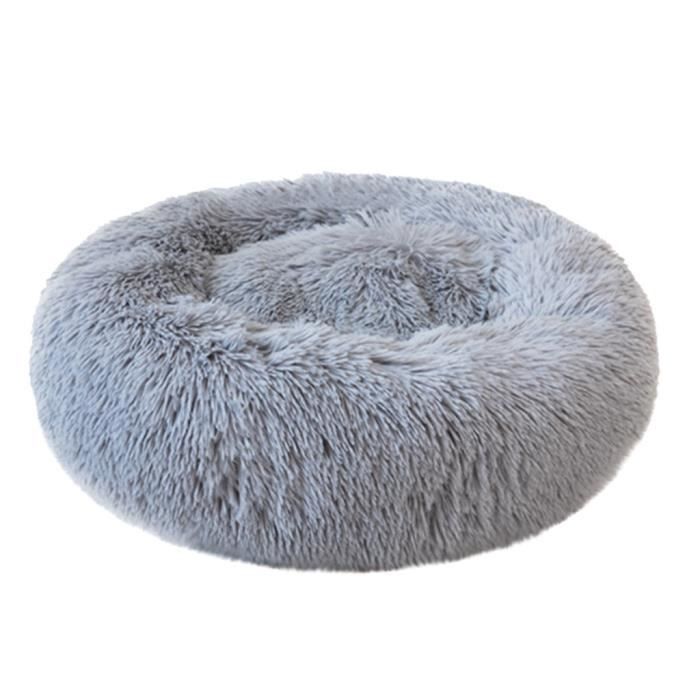 Coussin Chien rond chat hiver chaud sac de couchage long lit doux en ...