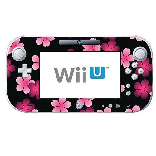 Skin Stickers pour nintendo wii u controller (Sticker : Fleurs roses ...