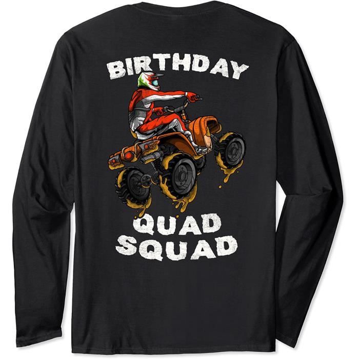 Birthday Quad Sur Dos Anniversaire Atv Offroad Manche Longue ...