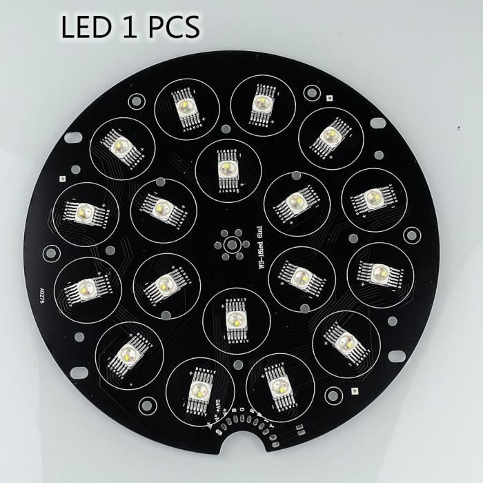 Module DEL - Lumière Par Led 18x18w Rgbwa Uv 6 En 1, Accessoires De ...