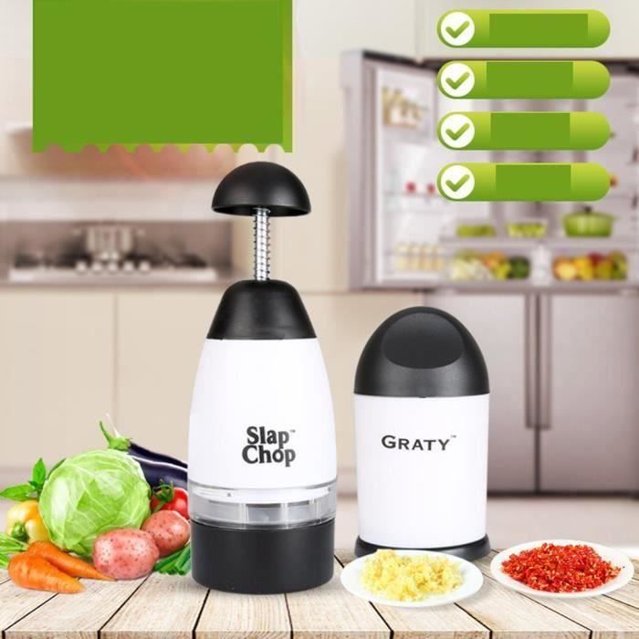 Mini Chopper pour les salades 2 cups Slap Chop Slicer originale avec ...