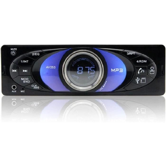Autoradio 12V 1 Din Autoradios 2,5 Pouces Autoradio Mp3 Lecteur De ...