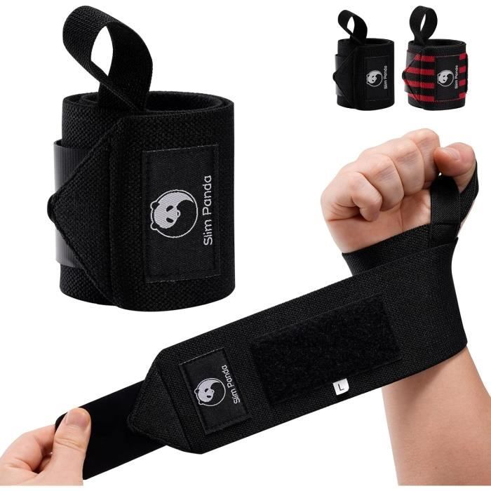 Bande Poignet Musculation, 1 Paire 45 Cm Poignet Musculation Avec ...