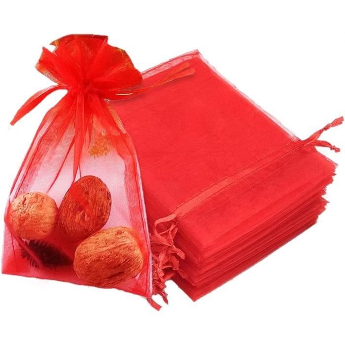 100 Sacs Organza Sachets, Pochettes Cadeau En Organza, Sachets En ...