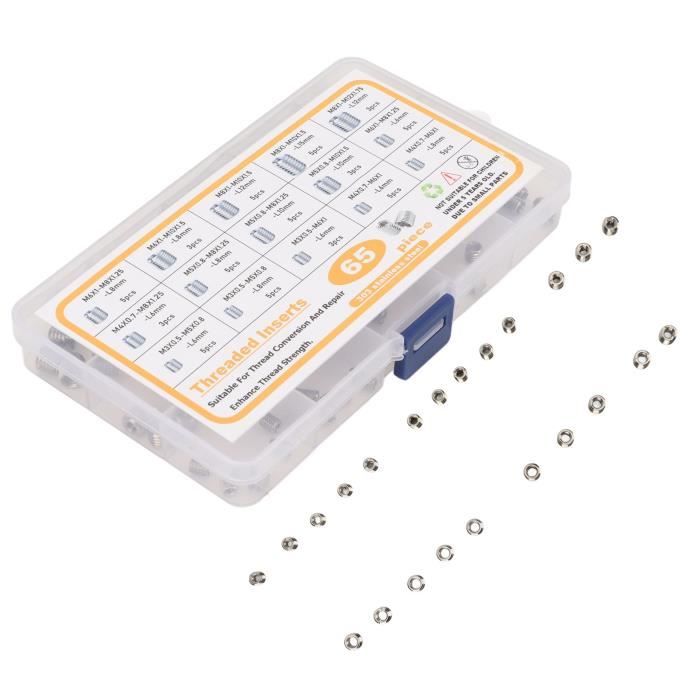 Insert Fileté - FDIT - Acier Inoxydable - Lot de 65 pièces - Résistance ...