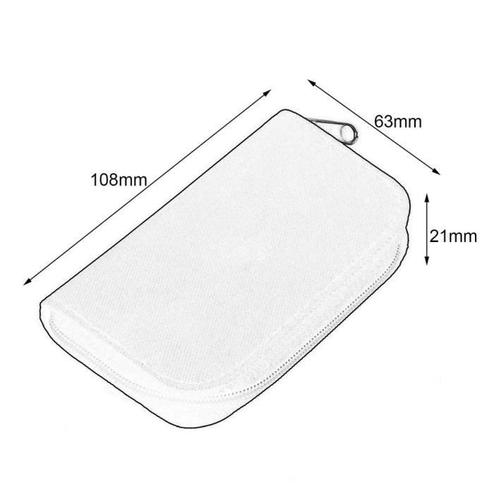 Carte mémoire numérique de sécurité MMC CF Storage Carrying Pouch Case ...