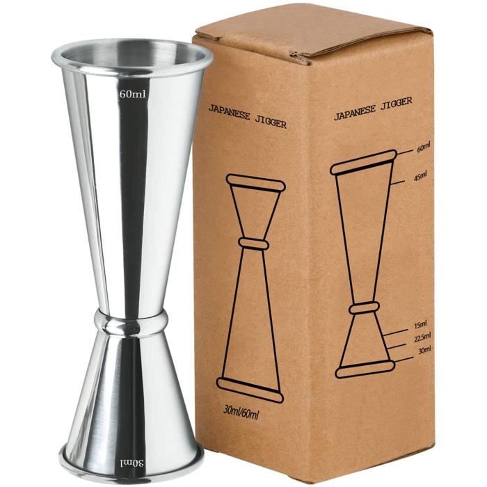 Verre Doseur - Limics24 - À Cocktail Double Spiritueux Acier Inoxydable ...