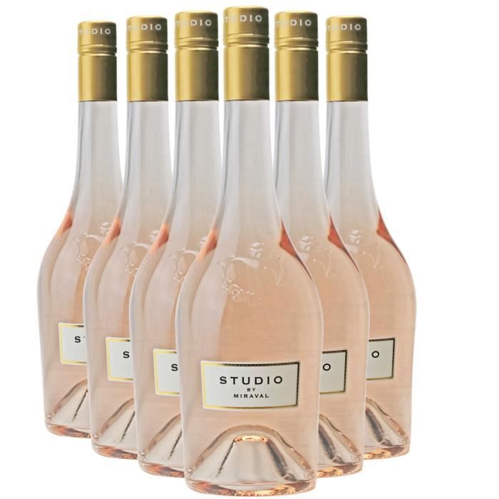 Studio by Miraval Rosé 2022 - Lot de 6x75cl - Miraval - Vin Rosé de ...