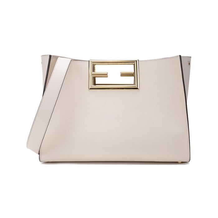 FENDI Fendi Sac à bandoulière en cuir de vachette WAY double F pour ...