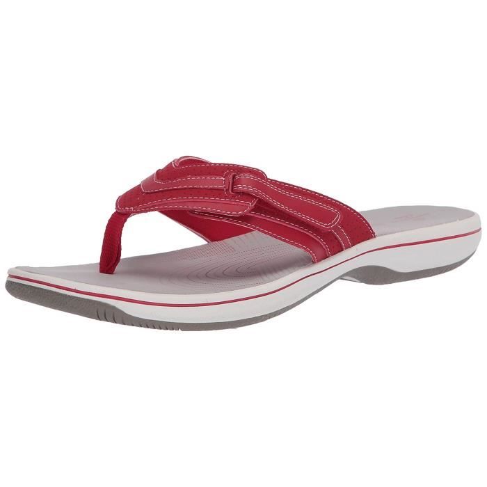 Bottines Professionnelles CLARKS D8FY9 Femme Rouge - Cdiscount Prêt-à ...