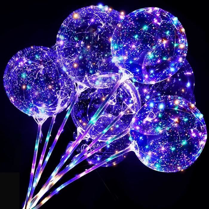 Ballon Lumineux Led Avec Bâtons, 10 Réutilisable Led Ballon De Deco ...
