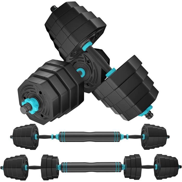 Ensemble d'haltères Réglables 10KG-20KG-30KG,ARUNDO Paire de Fitness ...