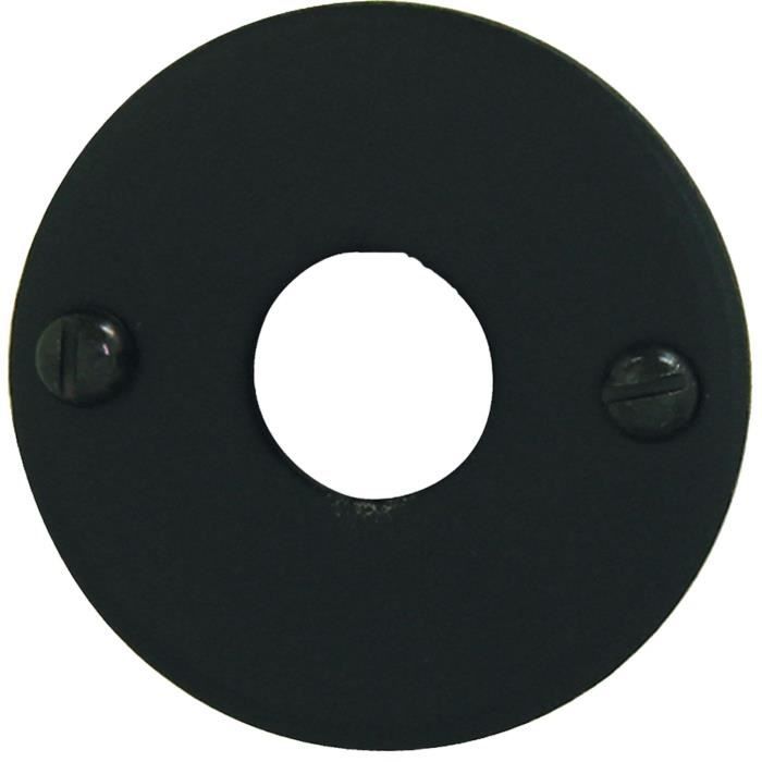 Rosace fer ronde Fer noir Fonction Bec-de-cane - Cdiscount Bricolage