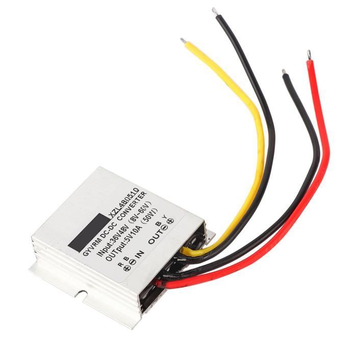 YOSOO Réducteur de tension CC Réducteur de tension DCDC 48V à 5V 10A 50W convertisseur de ...