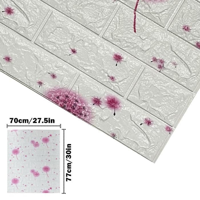 STICKERS,Marron-70cmX77cmX4.5mm--Autocollants Muraux 3D pour Décoration ...