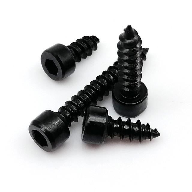 VIS,50pcs M3.5-20mm--Vis Autotaraudeuses À Tête Hexagonale Allen En Acier Au Carbone Noir, Haut ...