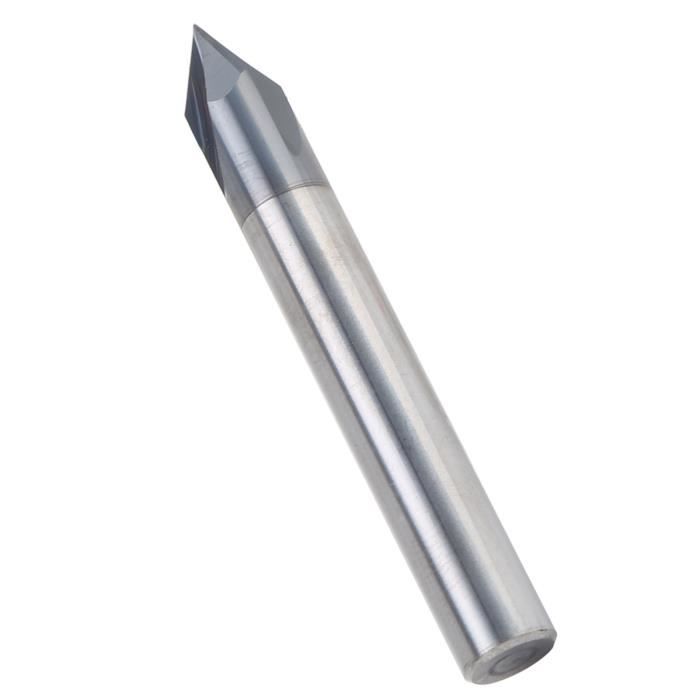 Fraise En Bout À Chanfreiner (D8*60°*60L) Chanfrein End Mill 60 Degrés ...
