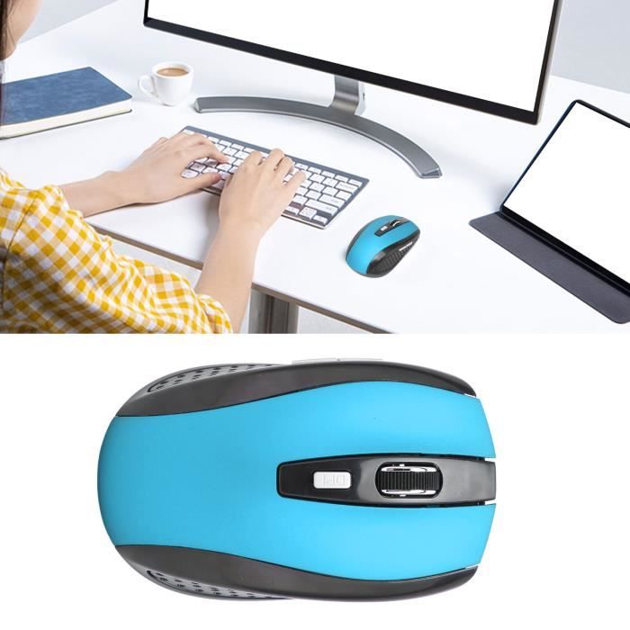 FRA Mini souris sans fil 2,4 GHz 3 niveaux DPI réglable large ...