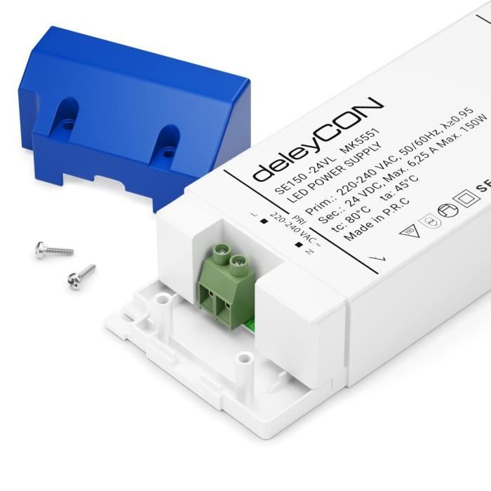 24 V Transformateur LED Transfo Bloc d'Alimentation 0-150 W 200-240 V à ...