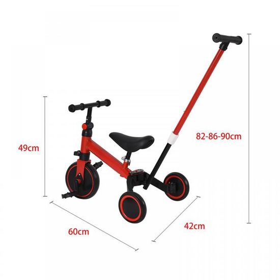 Tricycle enfant évolutif 3 en 1, vélo certifié CE, guidon réglable ...