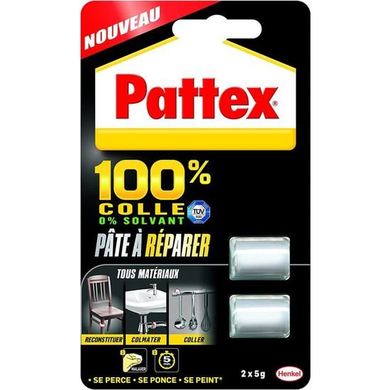 100% Pâte à réparer multi-usages Pâte epoxy bi-composante pour collages ...