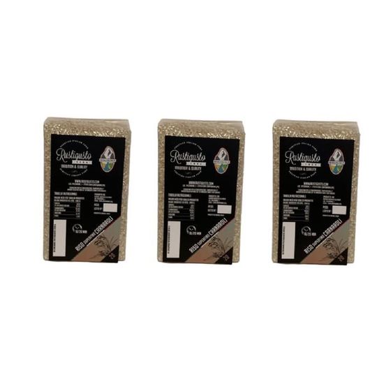 Riz italien Carnaroli, paquet de 3 x 1 kg, riz idéal pour le risotto ...