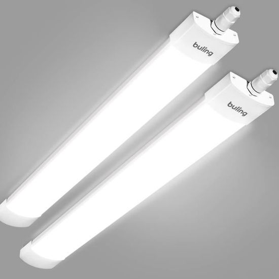 2 Pièces Lampe Led Pour Locaux Humides 120Cm, 36W 3600Lm Tube Led,Lampe D'Atelier Étanche Ip66 ...