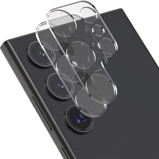 2 x Protection Caméra d'Objectif en Verre Trempé pour Samsung Galaxy ...