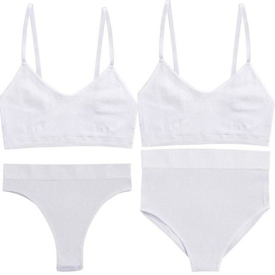 Ensemble Sexy de sport pour femmes Lingerie Push Up string soutien ...