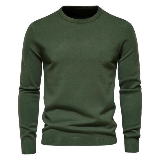Pull Homme Confort Classique Col Rond Coupe Cintrée Épaissie et Chaude ...