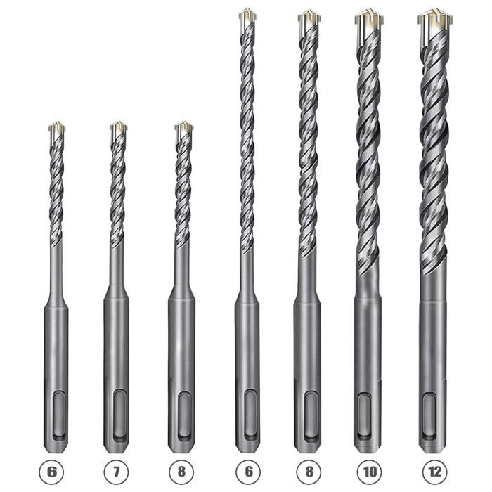 Lot De 7 Foret Beton Sds, Forets à Béton De Fabrication, Sds Plus Foret ...