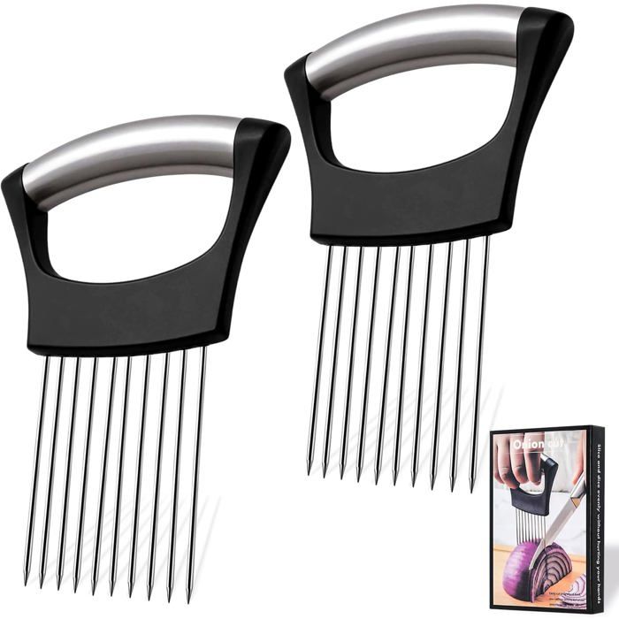 Coupe Oignon en Acier Inoxydable, Support à Oignons pour Trancher ...