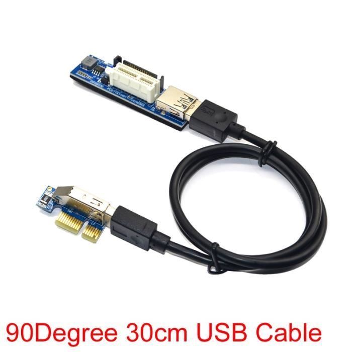Red - Adaptateur PCI E X1 pour extension PCI Express, port USB 3.0 vers ...