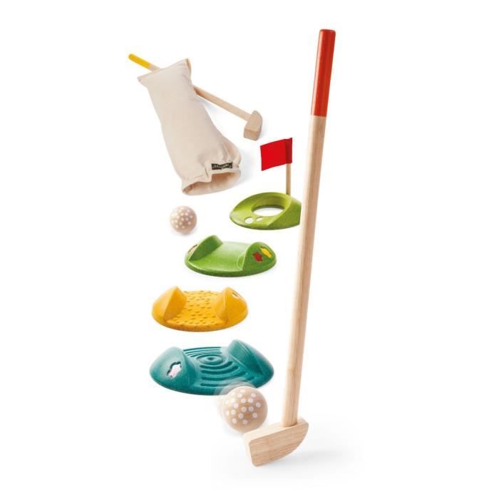 Mini Golf Double en Bois - PLAN TOYS - Mixte - A partir de 4 ans ...