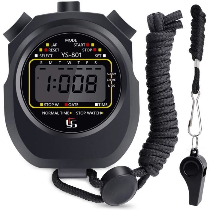 Chronometre Sport avec Sifflet Imperméable Grand écran Numérique ... Chronometre Sport avec Sifflet Imperméable Grand écran Numérique ...