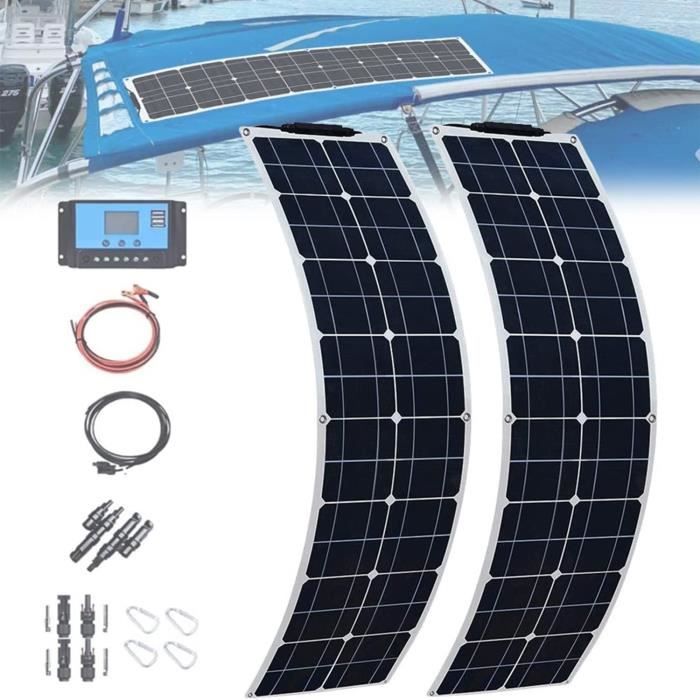 Panneau Solaire Monocristallin Flexible 400W Kit Système Solaire Module Cellule Photovoltaïque ...